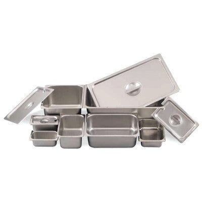 Gourmet Steel 201 Stainless Steel Food Insert Pan, Size 1/1