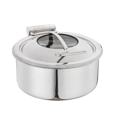 Gastro POSH Stainless Steel Round Buffet Pot With Insert, Stainless St